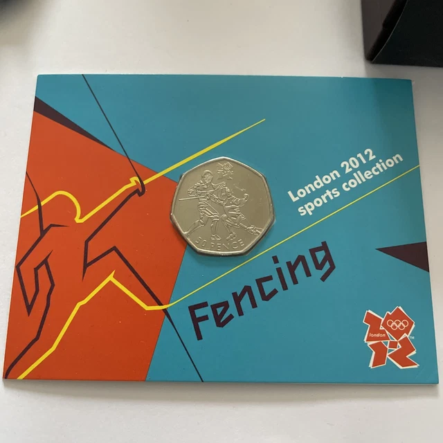 FENCING 50P FIFTY PENCE LONDON OLYMPICS 2012 Limited Commemorative ...