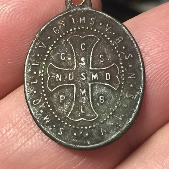 CRUX S.P.BENEDICTI ANTICA Medaglia Devozionale C.s.p.b. EUR 13,00 ...