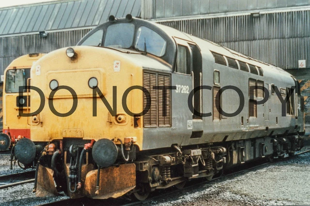 UK DIESEL TRAIN Railway Photograph Of Class 37 Loco 37262. Rm37-910 £1. ...