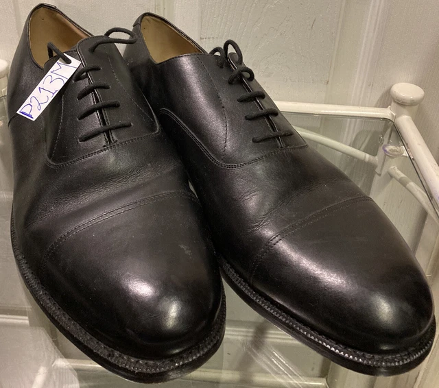 BRITISH ARMY BLACK All Leather Officers Ceremonial Parade Shoes - 13M ...