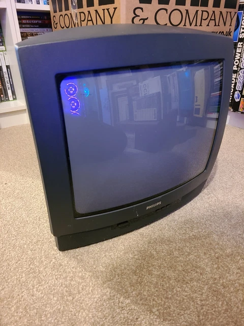 PHILIPS 14 INCH CRT TV Vintage Retro Gaming £35.00 - PicClick UK