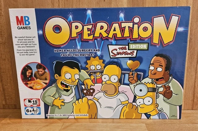 OPERATION: THE SIMPSONS Edition, MB Games/Hasbro (2005) - Complete Set ...
