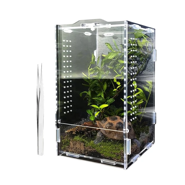 2X(JUMPING ENCLOSURE, Tarantula-Enclosure Acrylic Terrarium ...