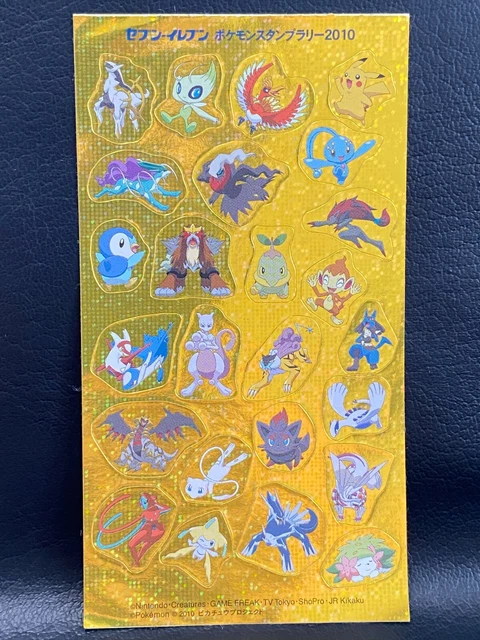 PIKACHU MEWTWO LUGIA Lucario Entei Pokemon Seven-Eleven Sticker ...
