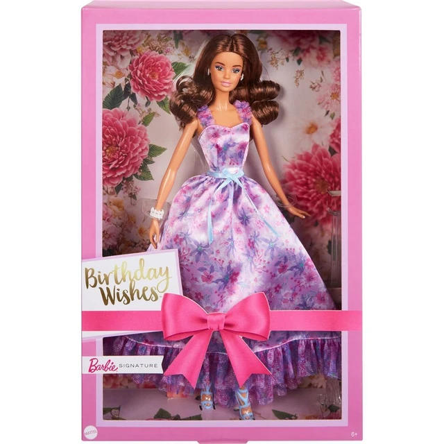 BARBIE SIGNATURE BIRTHDAY Wishes Collectible Doll HRM55 $58.99 ...