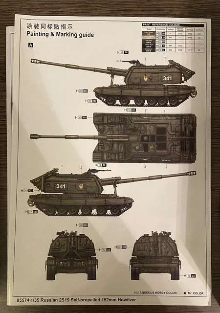 TRUMPETER 05574 RUSSIAN 2S19 Self-propelled 152mm Howitzer "MSTA-S" NEU ...