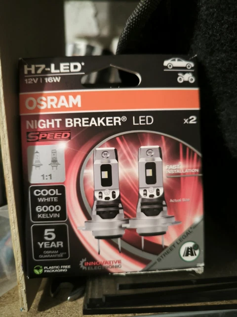 OSRAM NIGHT BREAKER LED SPEED H7, LED-Fern- und Abblendlicht mit Straßenzulassun EUR 75,00 ...