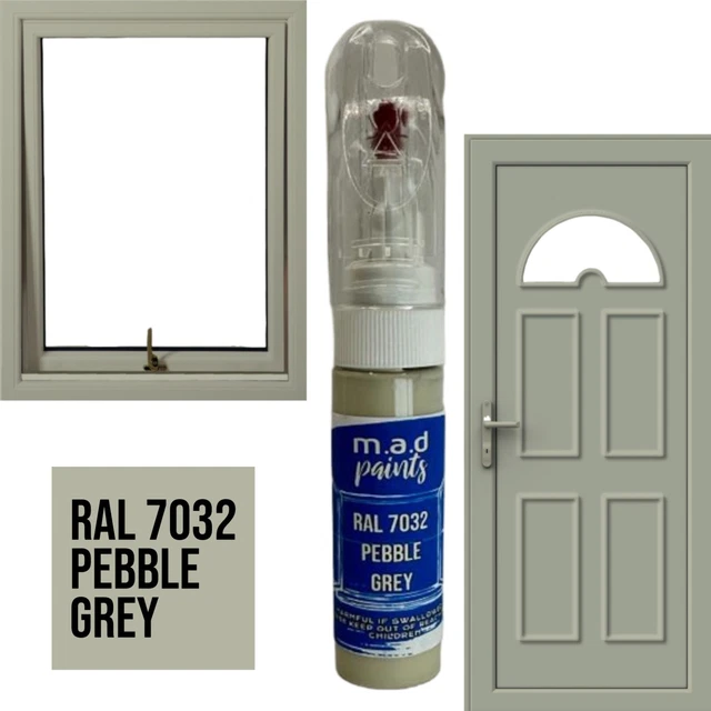 RAL 7032 PEBBLE Grey UPVC Window Door Frame Touch Up Paint Scratch Chip ...