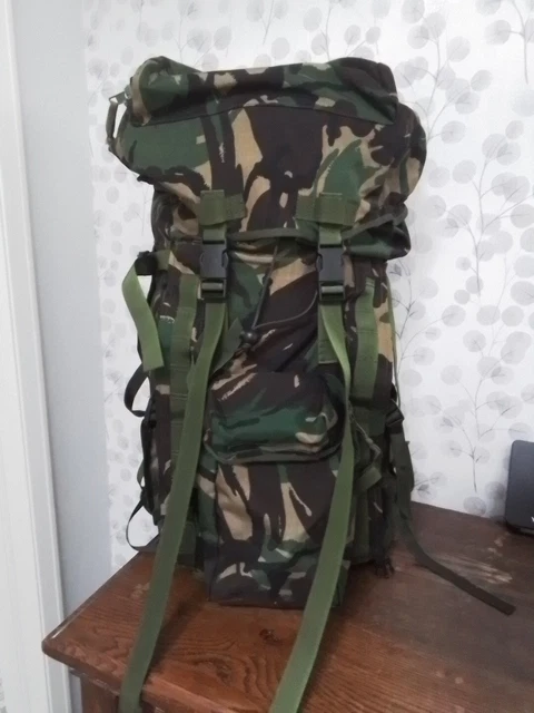 BRITISH ARMY ISSUE DPM Camo Pattern Long Back IRR INF Frame Bergen ...