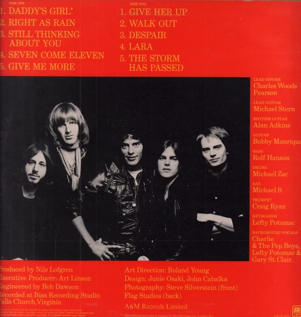 CHARLIE AND THE Pep Boys Daddy's Girl LP vinyl UK A&m 1976 sleeve has ...