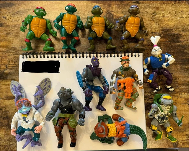 VINTAGE TMNT TEENAGE Mutant Ninja Turtles 1988 Playmates Action Figures ...