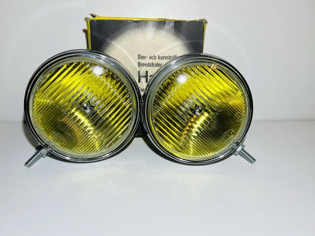 NOS . MAGNIFIQUE Paire De Phares Antibrouillards Chromés Hella 142 Neuf ...