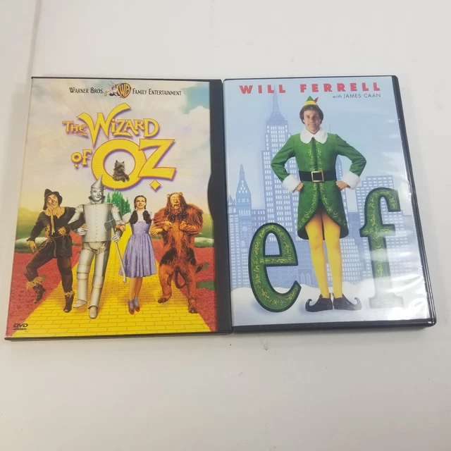 ELF & THE Wizard Of Oz DVD LOT OF 2x Movies Judy Garland,ray Bolger ...
