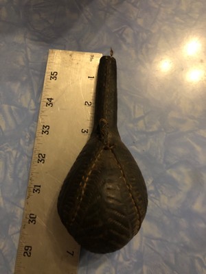 ANTIQUE MIDDLE EASTERN Arabic Camel Scrotum Gun Powder Flask £26.17 ...