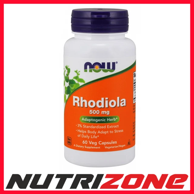 NOW FOODS RHODIOLA 500mg Adaptogenic Herb- 60 vcaps £29.90 - PicClick UK