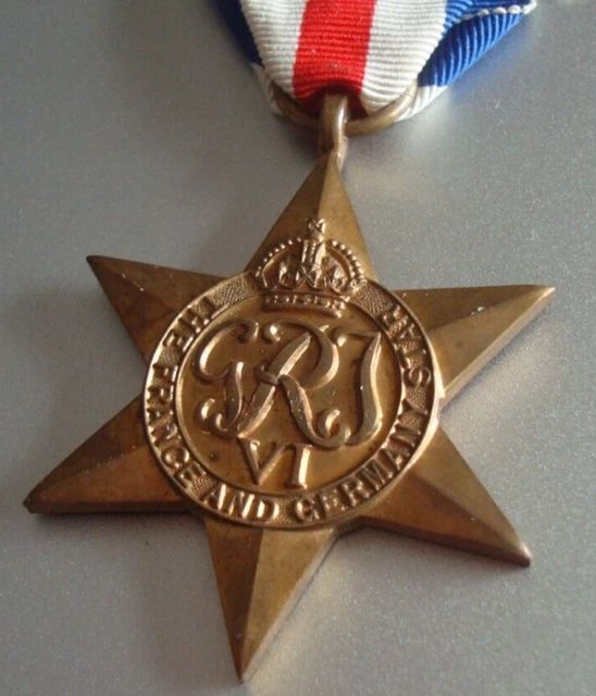 ORIGINAL BRITISH - WW2 FRANCE & GERMANY STAR FULL SIZE MEDAL £13.50 ...