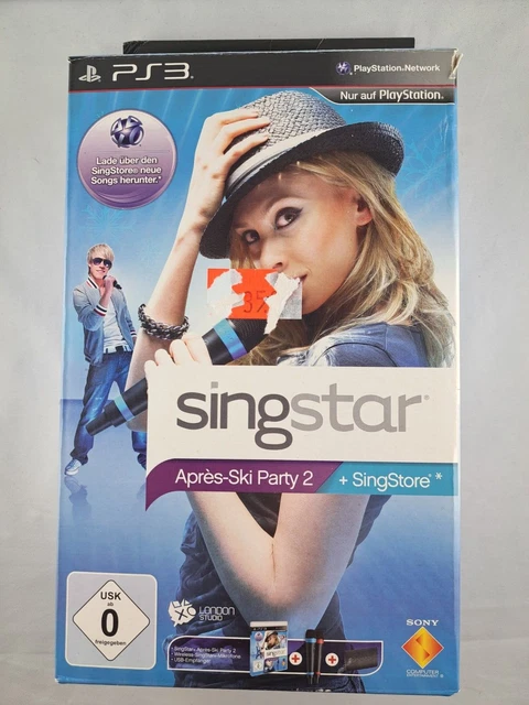 PS3 SINGSTAR APRES Ski Party 2 Mikrofon-Bundle Sony Playstation 3 PS 3 ...