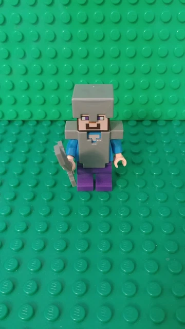 LEGO MINECRAFT MINIFIGURE: Steve w/ Helmet and Armor min013 sword EUR 5 ...