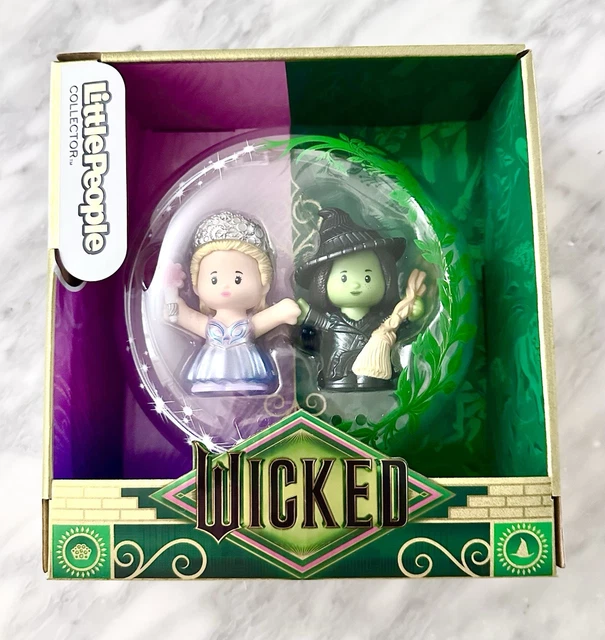 LITTLE PEOPLE GLINDA & Elphaba Wicked: For Good Collector Figure Set ...