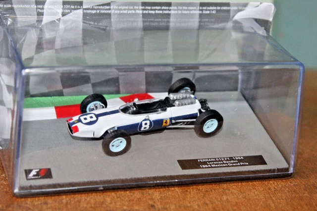 PANINI 1:43 FORMULA One F1 Ferrari 512 F1 - Lorenzo Bandini Mexican Gp ...