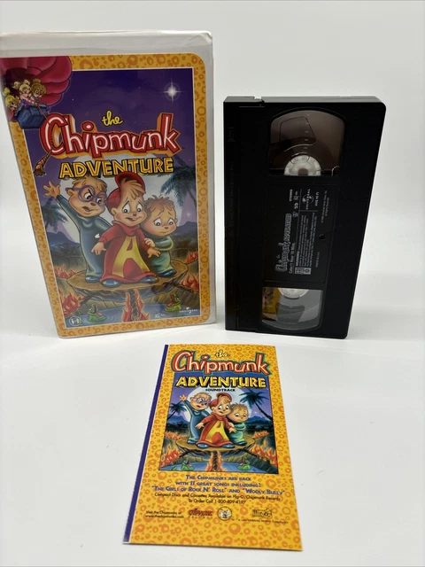 THE CHIPMUNK ADVENTURE VHS Tape Chipmunks Chippettes 1987 Clamshell CD ...