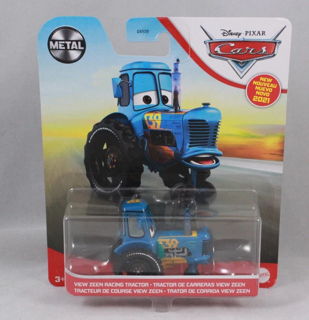 NEW DISNEY PIXAR Cars VIEW ZEEN RACING TRACTOR Blue #39 Diecast Metal ...