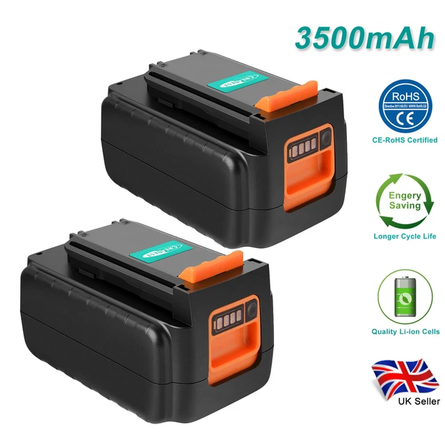 2X 3.5AH 36V Li-ion Battery For Black Decker LBXR36 BL2036 LBX2040 ...