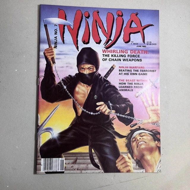 VINTAGE ORIGINAL NINJA Magazine June 1985 #7 W/ Centerfold Poster £24. ...