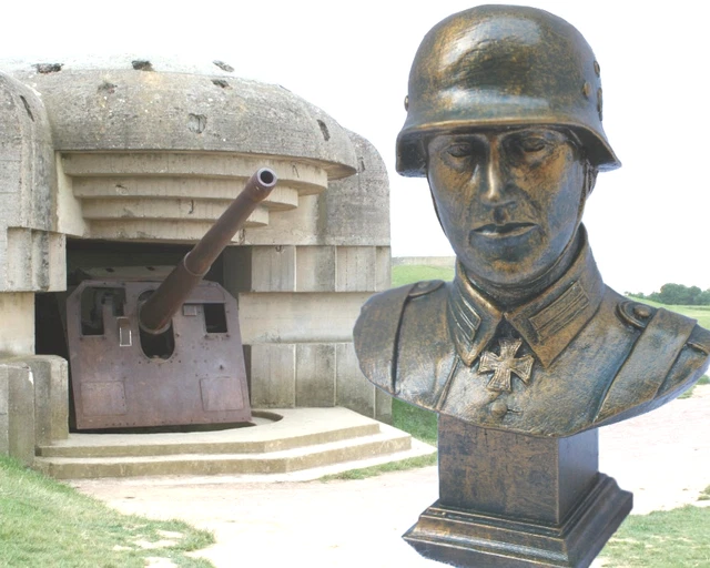 BASE BUST OF a German Soldier WW2 (French Made) - Bronze Finish £40.94 ...