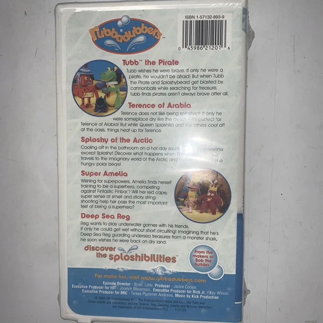 RUBBADUBBERS: TUBBS PIRATE Treasure VHS Nick Jr. Nickelodeon Claymation ...