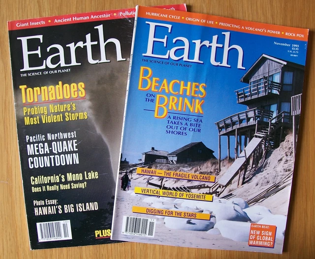 EARTH MAGAZINE BUNDLE - Tornadoes Earthquakes Erosion Climate Change ...
