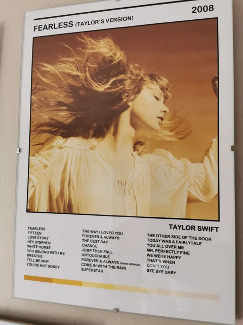 TAYLOR SWIFT - Fearless (Taylors Version) Album Poster - A4 £7.00 ...