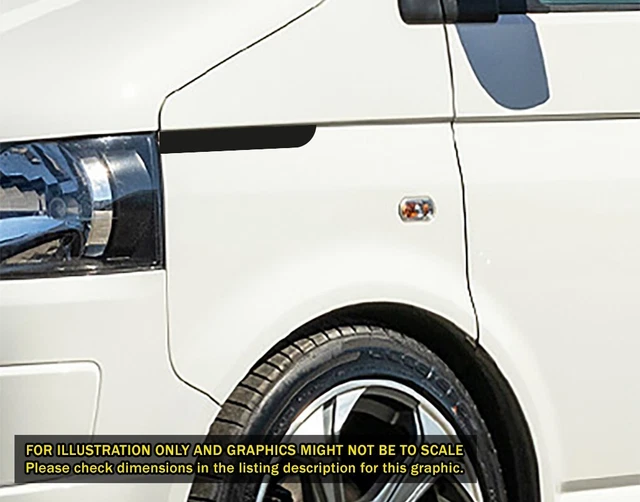 FRONT WING T6 Style FX Stripes Decals Van Camper VW Transporter T4 T5.1 ...