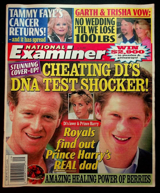 NATIONAL EXAMINER TABLOID Magazine July 18 2005 Princess Diana UK ...
