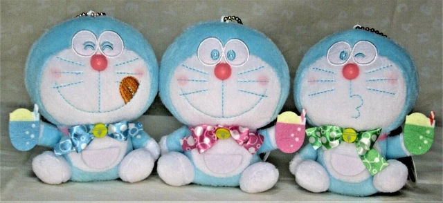 DORAEMON DRINKING SODA mascot plush DORAEMON Anime Goods lot of 3 Set ...