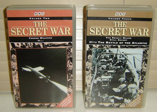THE SECRET WAR Vol 1 & 2 BBC VHS Video Cassette Tapes £4.99 - PicClick UK