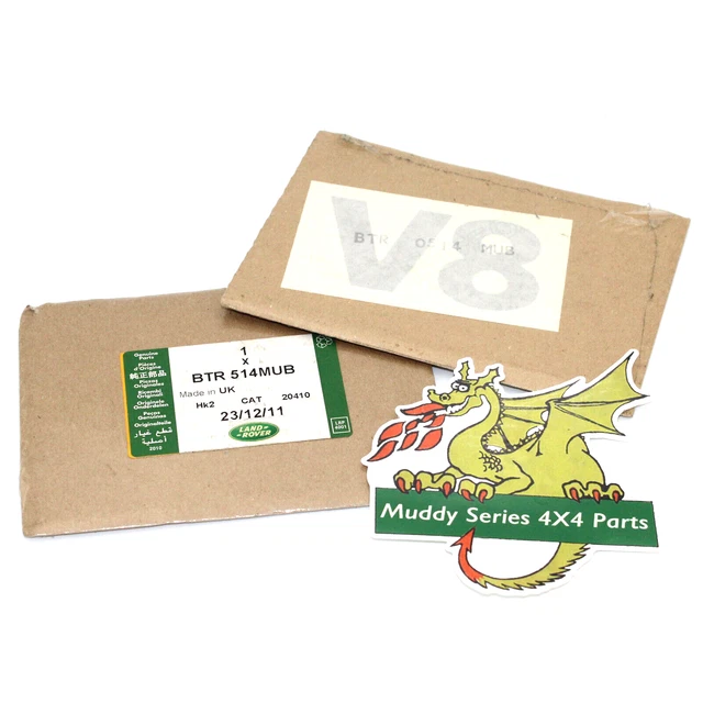 GENUINE LAND ROVER Defender V8 Sticker Decal Front Wing BTR514MUB x 1 £ ...