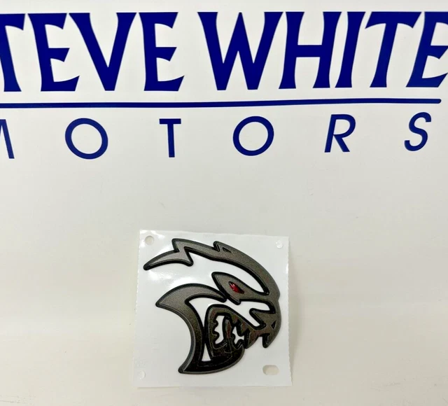 22-23 DODGE CHALLENGER Hellcat Right Fender Emblem Nameplate Brass ...