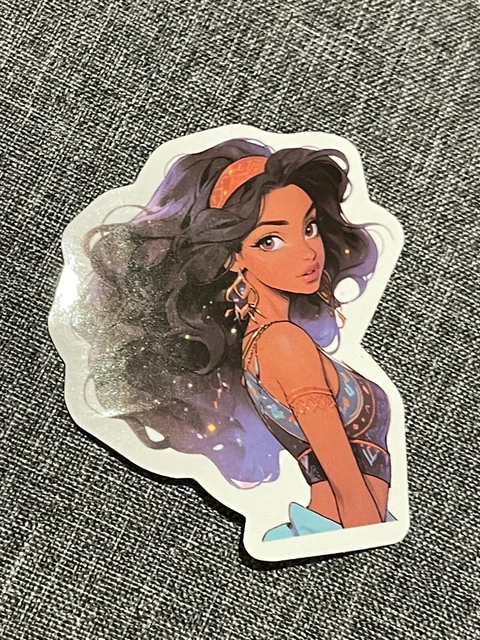 WALT DISNEY SMALL cartoon STICKER STICKERS Esmerelda Hunchback of Notre ...
