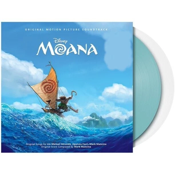 DISNEY MOANA ORIGINAL Soundtrack OST Exclusive Light Blue/Clear Color ...