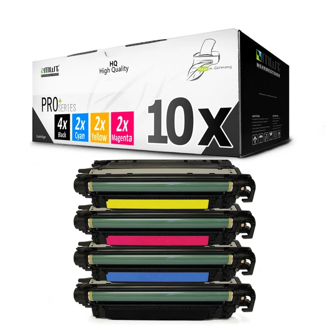 10X CARTOUCHES D'ENCRE Pour R HP Color Laserjet CP 5225 Xh Dn N CE740A ...