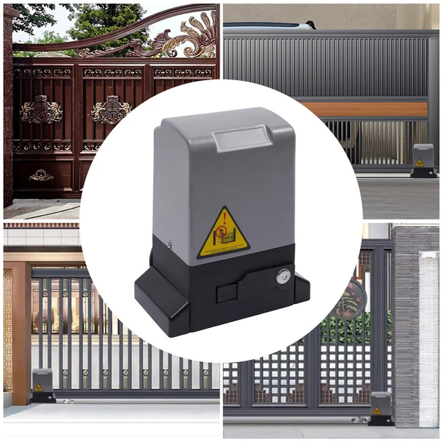 4400LBS AUTOMATIC SLIDING Gate Opener Rack Driven with 2 Remotes ...