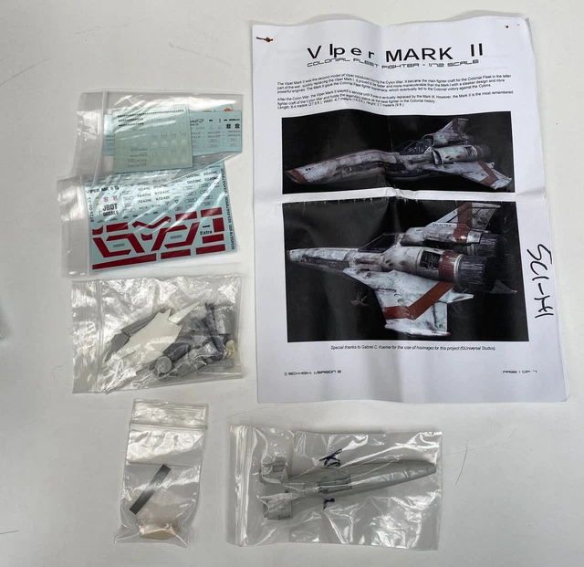 BATTLESTAR GALACTICA Viper MkII 1/72 Resin Model Kit Sci-high V2 £39.99 ...