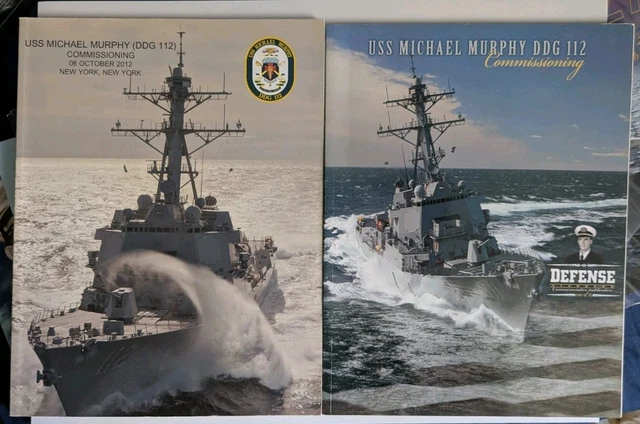 USS MICHAEL MURPHY DDG 112 US Navy Destroyer Commissioning Programs £22 ...