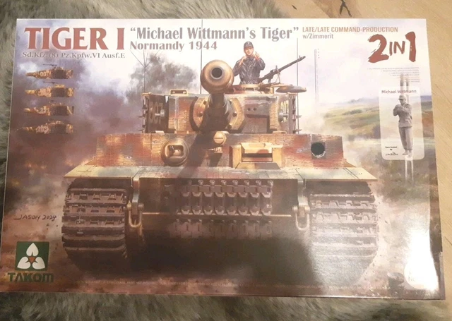 TIGER I &MICHAEL WITTMAN'S TIGER"VERSION in 1:35 plus FIGUR M.Wittmann ...