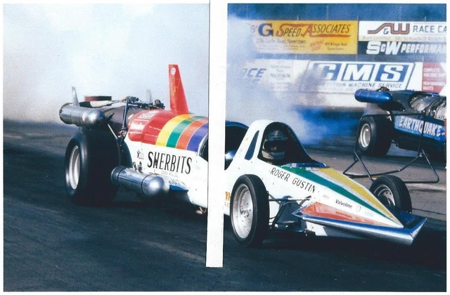 1970S DRAG RACING-&SHERBITS&-JET Dragster-Roger Gustin vs "EARTHQUAKE ...