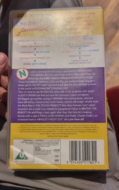BBC CHILDREN'S FAVOURITES VHS/Video Tape Pingu/Noddy/Postman Pat ...