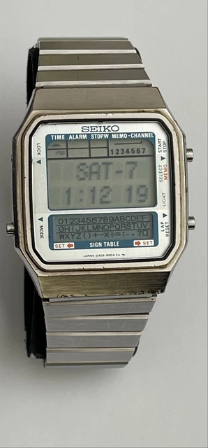 VINTAGE SEIKO D409-5009 SIGN TABLE DATABANK DIGITAL $160.00 - PicClick CA