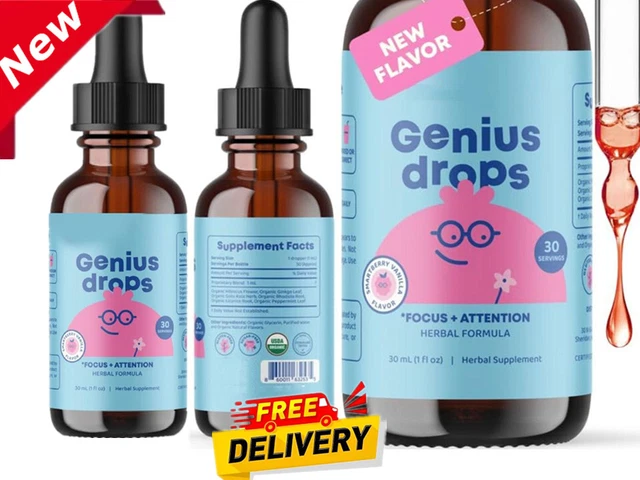 GENIUS LEAP CHILDREN'S Drops - Zeolite Detox for Speech Delays Therapy ...