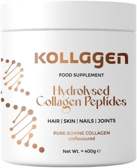100% PURE COLLAGEN Peptides Powder 400G Kollagen: Hydrolysed Bovine ...